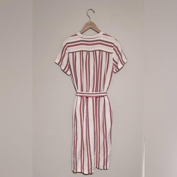 LOFT | Dresses | Loft Striped Linen Dress | Poshmark